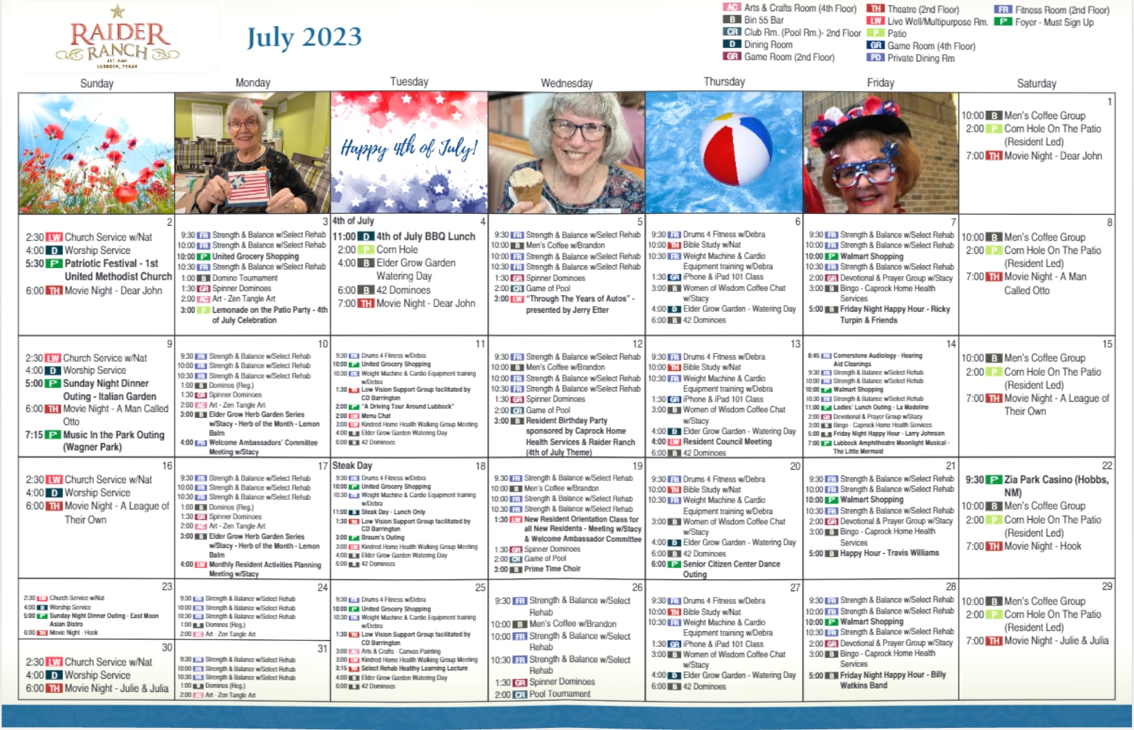 Activities & Wellness at Raider Ranch